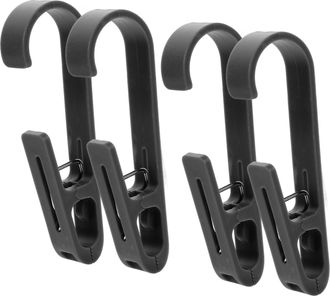 Valiclud 4stücke Multifunktionale Kleiderbügel-verbindungsclips Platzsparende Haken Mit Klammern Zum Einhängen Von Kleidung Handtüchern Socken Und Accessoires 