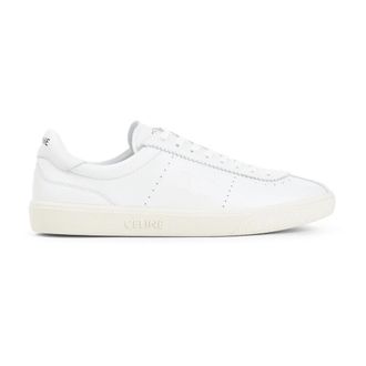 Celine Low Lace-up Sneakers With Triomphe - - Shoes - Herren - Wei&szlig; - 44 EU