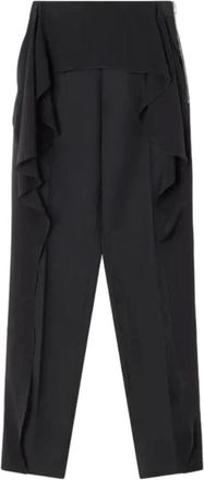 Lanvin Femme, Pantalons, Noir, Taille: 34 FR Pantalon en laine &agrave; volants