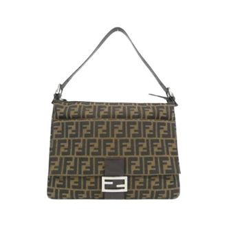 Fendi Pre-owned Vintage Canvas Shoulder Bag - - Pre-owned - Damen - Braun - ONE SIZE