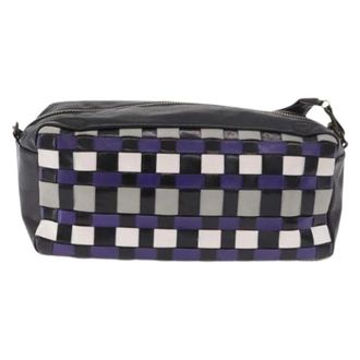 Miu Miu Pre-owned Leder Umh&auml;ngetasche - - Pre-owned - Damen - Lila - ONE SIZE