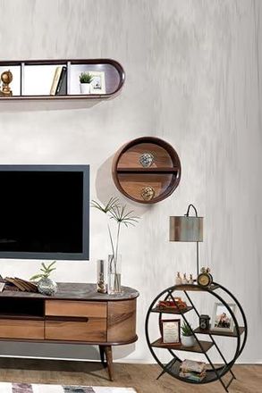 Opviq Modern Floor Lamp with Metal Body & 100% Fir Wood Bookstand, 165 cm Height, E27 Socket, Electrostatic Oven Dried Paint | Stylish & Functional Lighting