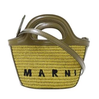 Marni Sac port&eacute; &eacute;paule Marni Pre-owned en raphia - Femme - Pre-owned - Vert - Taille: ONE Size
