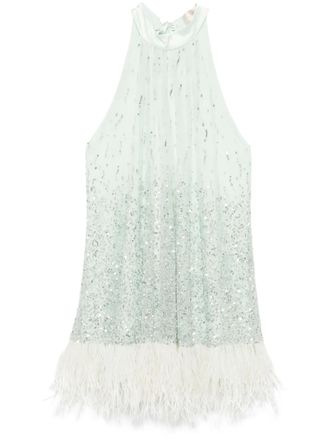 Alice & Olivia robe courte Erna - Vert