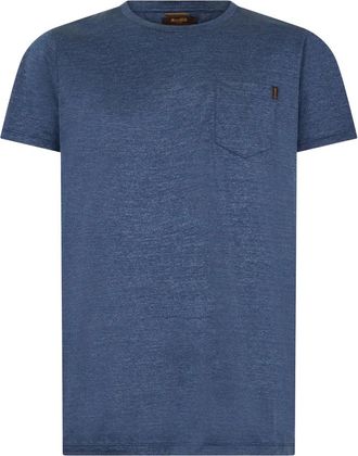 Moorer Homme, Tops, Bleu, Taille: 3XL T-shirt &agrave; manches courtes