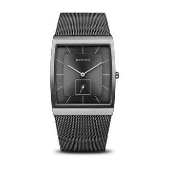 Bering Bering Herren Armbanduhr Milanaise Armband Edelstahl Saphirglas 41mm grau 16033-377 - - Accessories - Herren - Grau - ONE SIZE