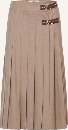 Maje Faltenrock beige