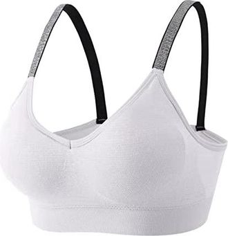 Generic Soutien-gorge 2026 pour femme avec ruban argent&eacute; - Des centaines de sous-v&ecirc;tements sexy sans couture - Bretelles envelopp&eacute;es dans le dos - Sous-v&ecirc;teme