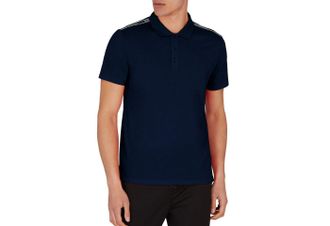 Emporio Armani Poloshirt Polo Beachwear mit Logostreifen im Schulterbereich