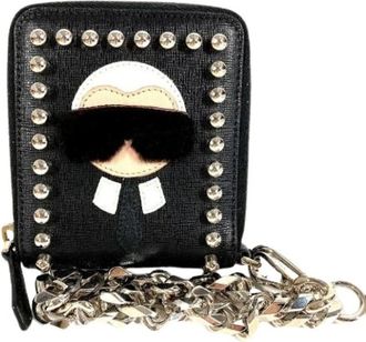 Fendi unisex, Pre-owned, Noir, Taille: ONE Size Portefeuille Pre-owned