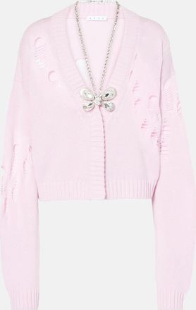 Area Verzierter Cardigan aus Baumwolle und Kaschmir