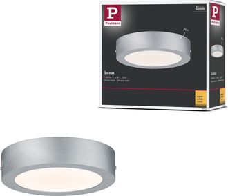Paulmann 70653 LED Panel Lunar rund 170mm 11W 230V Chrom matt Alu Deckenaufbauleuchte Deckenleuchte Deckenlampe