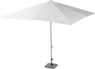 Vacchetti Parasol droit pare-soleil de jardin Blanc 2x3 m h 2,43 m en Aluminium mod. Michigan