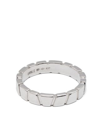 Loyal.e Paris bague Ring & Love en or blanc 18ct - Argent