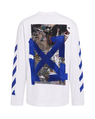 Off-white Mens Long-Sleeve T-Shirt White Cotton T-Shirts And Polos