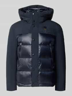 Blauer Steppjacke mit Rei&szlig;verschlusstaschen Modell BROOK