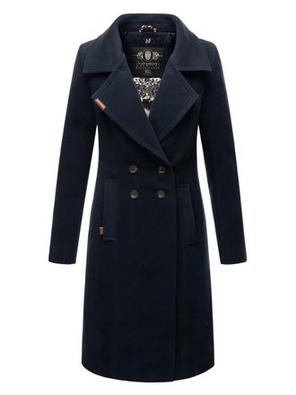 Navahoo Damen Trenchcoat Wooly - Premium Wintermantel mit Eleganter Passform