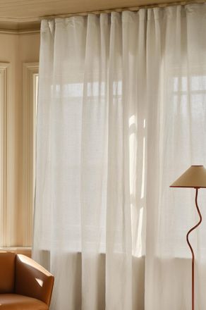 Jotex Jotex LINA Linen-Mix Extra Breit 270cm Multifunktionsgardine - Hochwertige Halbtransparente Leinen und Baumwolle Vorhang (1er Pack) - Naturweiß, 270 x