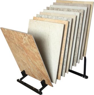 Generic Fliesenst&auml;nder, 10-stufiger, Bodenstehender Musterst&auml;nder, Verstellbarer for Messen, for Ausstellungsr&auml;ume Im Einzelhandel