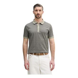 Karl Lagerfeld Gemustertes Baumwoll-Polo - - Tops - Herren - Gr&uuml;n - L