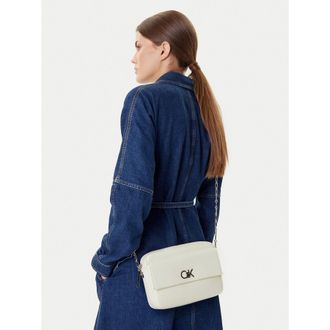 Calvin Klein Handtasche Calvin Klein Ck Re-Lock Pocket Camera Bag LV04F3102G &Eacute;cru