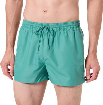 Calvin Klein Herren Short Drawstring Lv00N61108 Boardshorts, Green (Wild Green), L