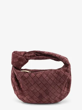 Bottega Veneta Mini Jodie Intrecciato suede handbag - BOTTEGA VENETA - gender_Woman