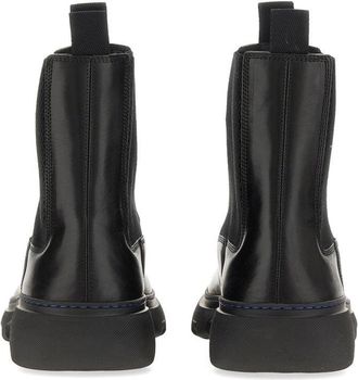 Burberry Calf Leather Boot - Black