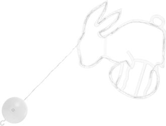 Luxshiny Indoor Ostern Deko Transparente Saugnapf Lichterkette Hasenform F&uuml;r Fenster Und W&auml;nde Batteriebetrieben Aaa Nicht Enthalten Fensterbeleuchtung F&uuml;r Fr&ouml;