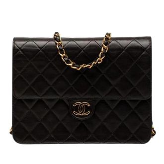 Chanel Pre-owned Quilted Lambskin Crossbody Bag - - Pre-owned - Damen - Schwarzk - ONE SIZE