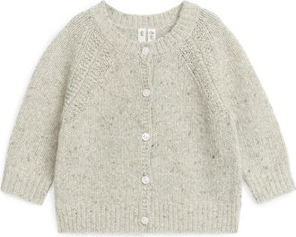 Arket Strickjacke Aus Noppenwollmischung -Beige