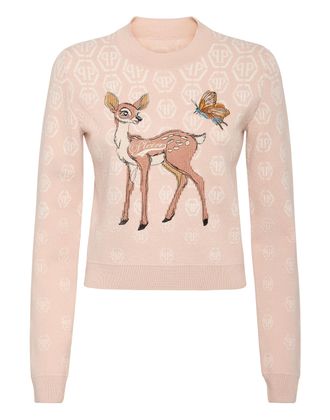 Philipp Plein Pullover Rundhalsausschnitt Ls Monogram