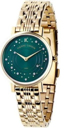 Pierre Cardin Femme, Accessoires, Jaune, Taille: ONE Size Montre habill&eacute;e en acier inoxydable