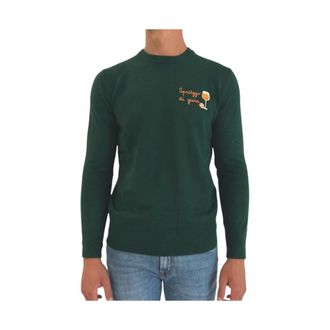 Saint Barth Rundhals-Strick - - Knitwear - Herren - Gr&uuml;n - L