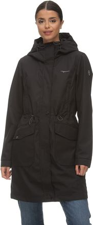 Ragwear SUMMER RELOVED REMAKE Damen Frauen Parka,Mantel,Übergangsmantel,Übergangsjacke mit Kapuze,Schwarz,XS
