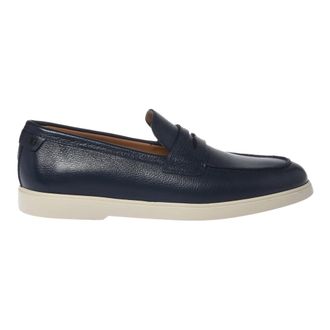 Baldinini Blauer Loafer aus gewalktem Leder - - Shoes - Herren - Blau - 42 1/2 EU