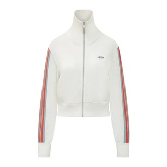 Autry Viskose Strickjacke - - Sweatshirts & Hoodies - Damen - Wei&szlig; - M