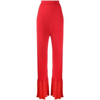 Stella McCartney Collapsing Shape Hose - - Trousers - Damen - Rot - S