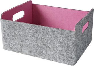 BESPORTBLE Faltbarer Filz Aufbewahrungskorb Leichtes Design Vielseitiger Haushalts Organizer f&uuml;r Wohnzimmer B&uuml;ro Badezimmer Geeignet Stabile Filzbox ohne Deckel 