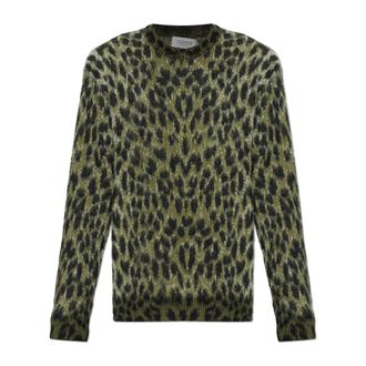 Laneus Pullover mit Tiermotiv - - Knitwear - Herren - Gr&uuml;n - S