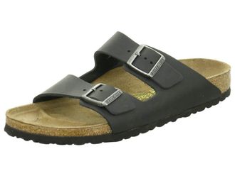 Birkenstock Unisex Erwachsene Sandale Arizona SFB Birko-Flor Weichbettung normal, Black 551251, 40 EU