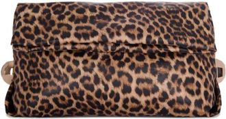 Liu Jo Femme, Sacs, Brun, Taille: ONE Size Leopard Handle Clutch