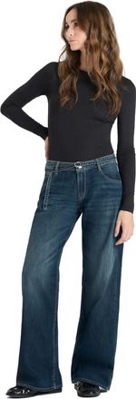 Le Temps Des Cerises Wide Leg Lauryn Jab Jeans, Blau Nr. 3, blau, 28W