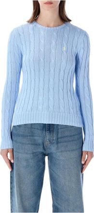 Polo Ralph Lauren Femme, Pulls, Bleu, Taille: 40 FR Julianna Classic Knit
