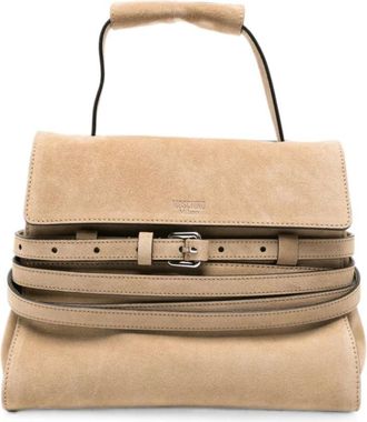 Moschino Femme, Sacs, Beige, Taille: ONE Size Sac port&eacute; main avec ceinture