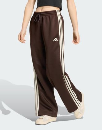 adidas adidas Performance - Stadium - Trainingshose in Aurora Coffee mit 3 Streifen-Braun