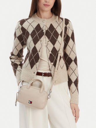 Tommy Jeans Handtasche Tommy Jeans Tjw City Trunk Crossover AW0AW18084 Beige