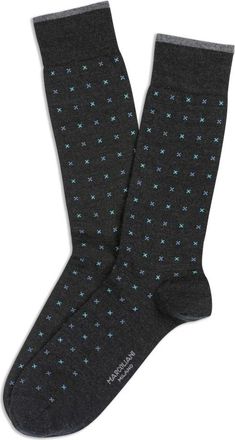 Marcoliani Merino Micro-Pattern Calf Socks - - Underwear - Herren - Mehrfarbig - ONE SIZE