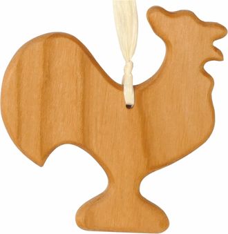 Mitienda Baumschmuck aus Holz - Hahn