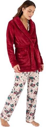 Damart Robe de Chambre Thermolactyl en Maille Moelleuse Femme Rouge Taille 42-44 (M)